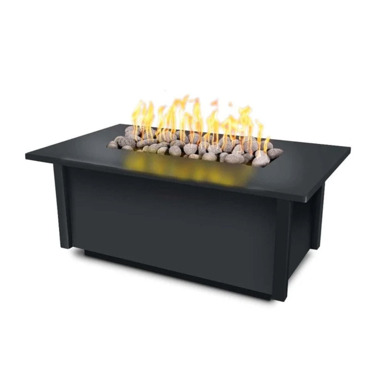 The Outdoor Plus 48" Salinas Powder Coated Metal Rectangular Low Volta ...
